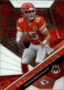 2020 mosaic football will to win #1 patrick mahomes ii kansas city chiefs official panini nfl trading card