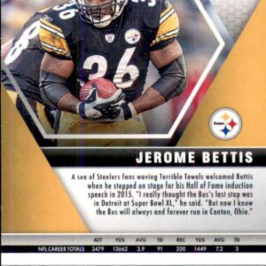 2020 Mosaic Football #285 Jerome Bettis Pittsburgh Steelers SP Short Print Official Panini NFL Trading Card