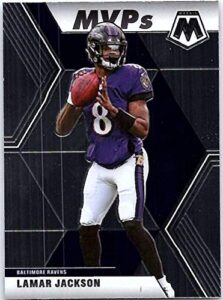 2020 mosaic football #296 lamar jackson baltimore ravens sp short print official panini nfl trading card