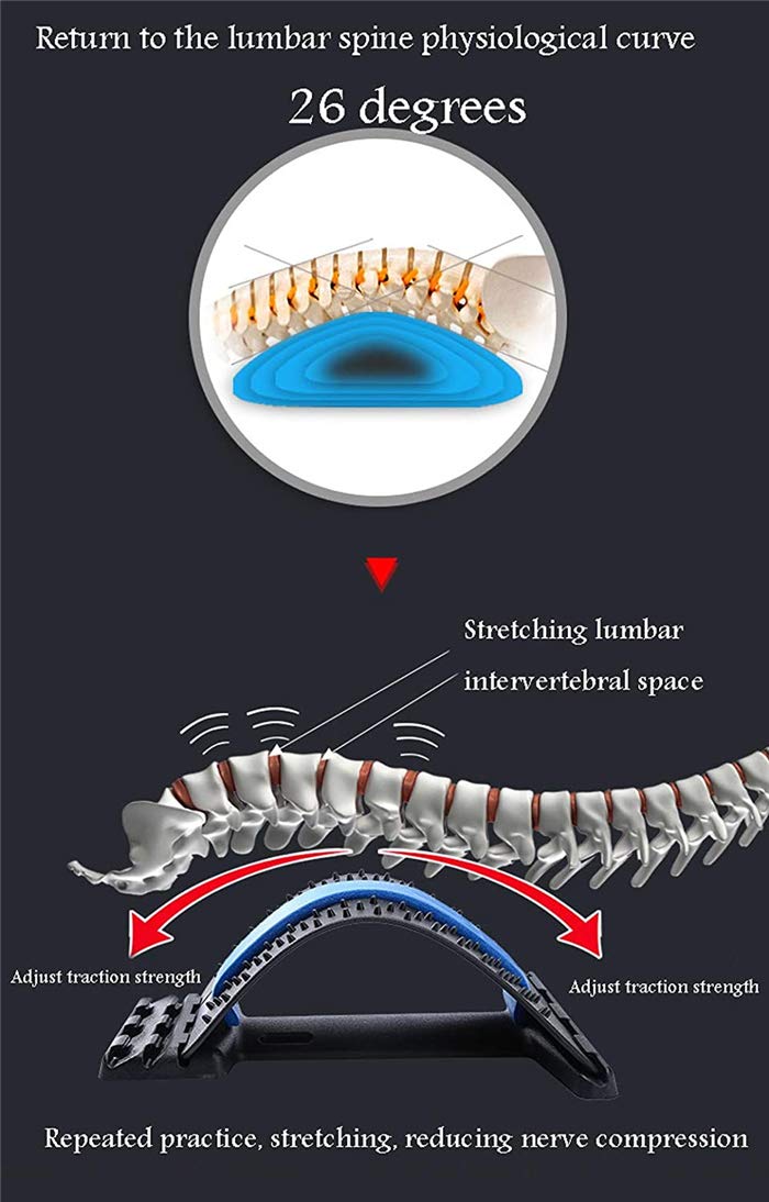 Back Stretcher for Lower Back Pain Relief - Lower Back Stretcher - Upper Back Stretcher - Back Arch Stretcher to Relieve Tension