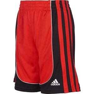 adidas boys aeroready® basketball creator shorts, vivid red, 4-8 years us