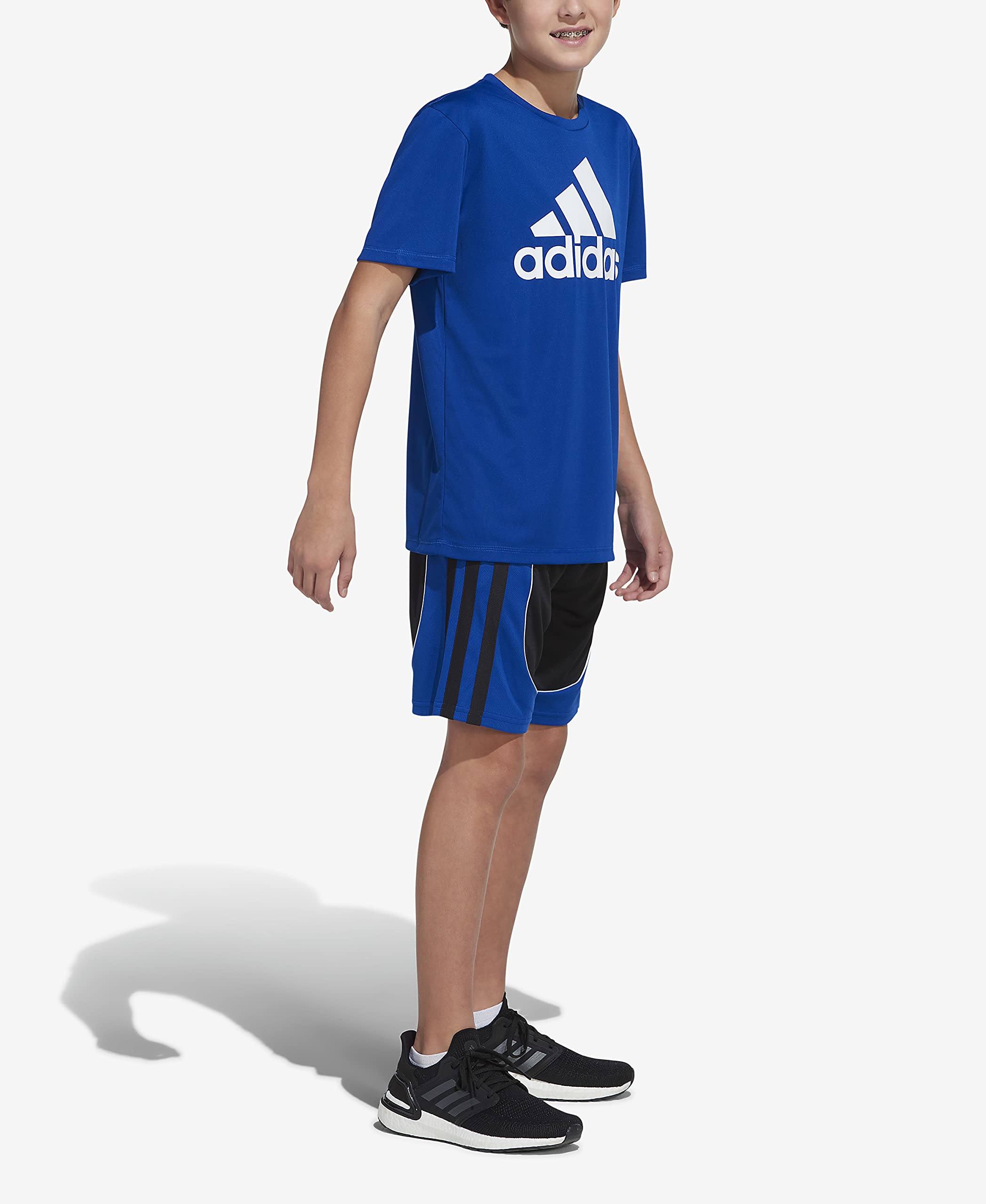 adidas Boys' AEROREADY Basketball Creator Shorts, Black, Large (14/16)