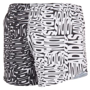 adidas Girls' Printed Woven Shorts, Black, Large