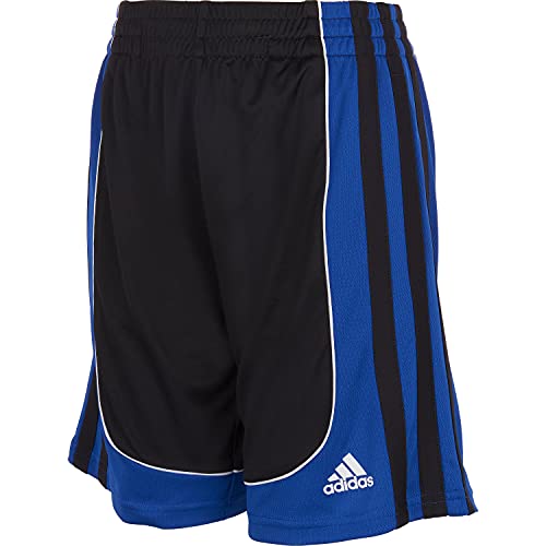 adidas Boys' AEROREADY Basketball Creator Shorts, Black with Team Royal Blue, Small (8)