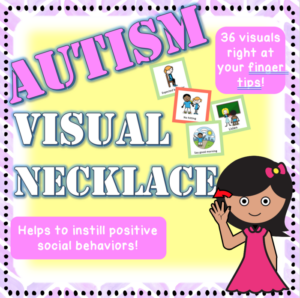 autism visual necklace