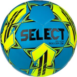 select beach soccer db soccer ball, size 5, orange/blue