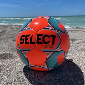 SELECT Beach Soccer DB Soccer Ball, Size 5, Orange/Blue