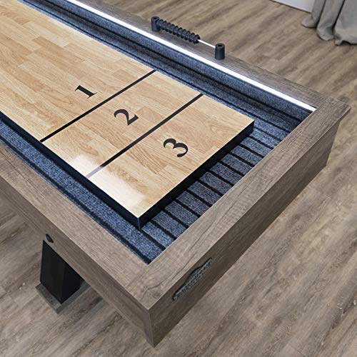 American Legend Kirkwood 9’ LED Light Up Shuffleboard Table with Bowling