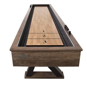 American Legend Kirkwood 9’ LED Light Up Shuffleboard Table with Bowling