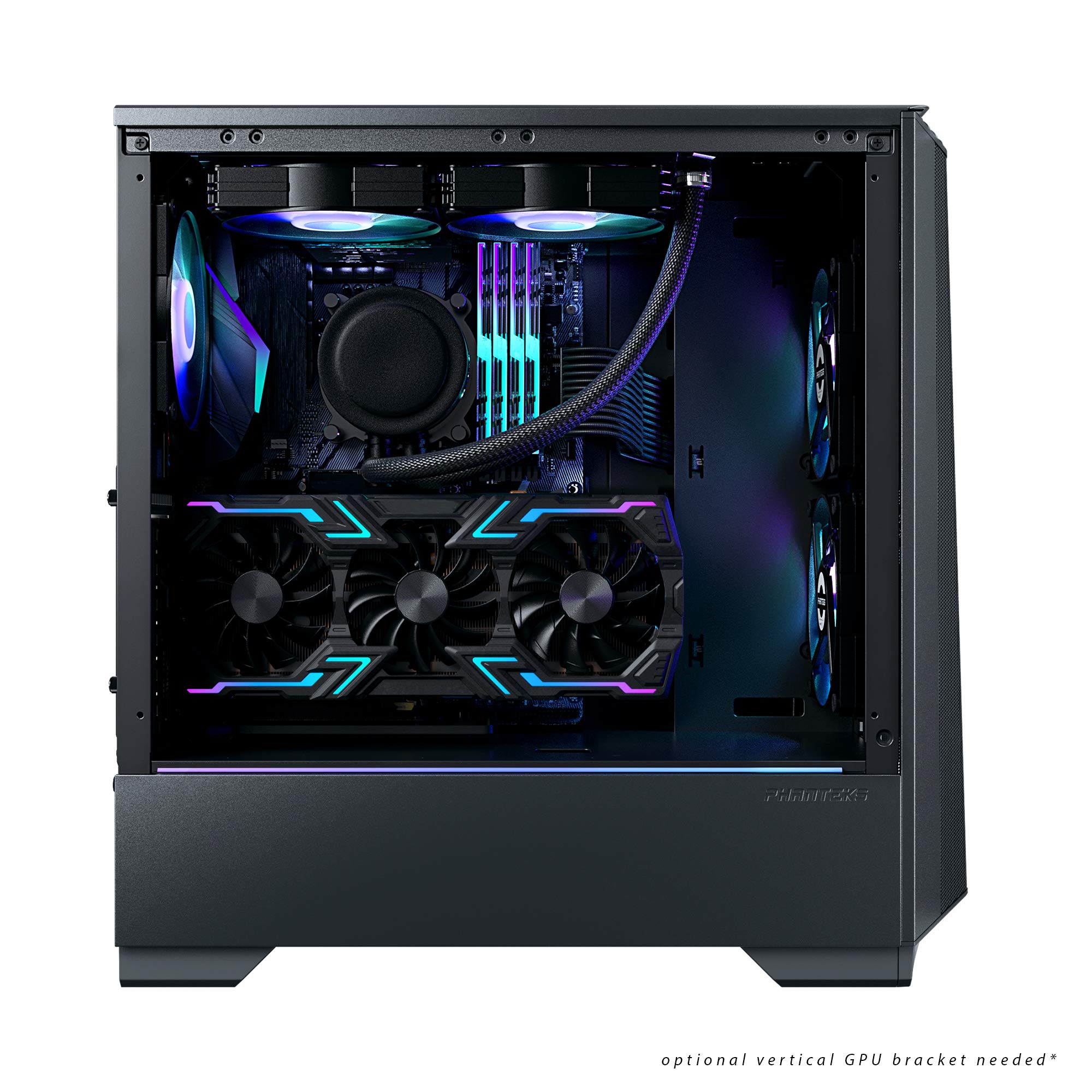 Phanteks (PH-EC360ATG_DBK01) Eclipse P360A Ultra-fine Performance Mesh, Mid-Tower case, Tempered Glass, Digital-RGB Lighting, Black