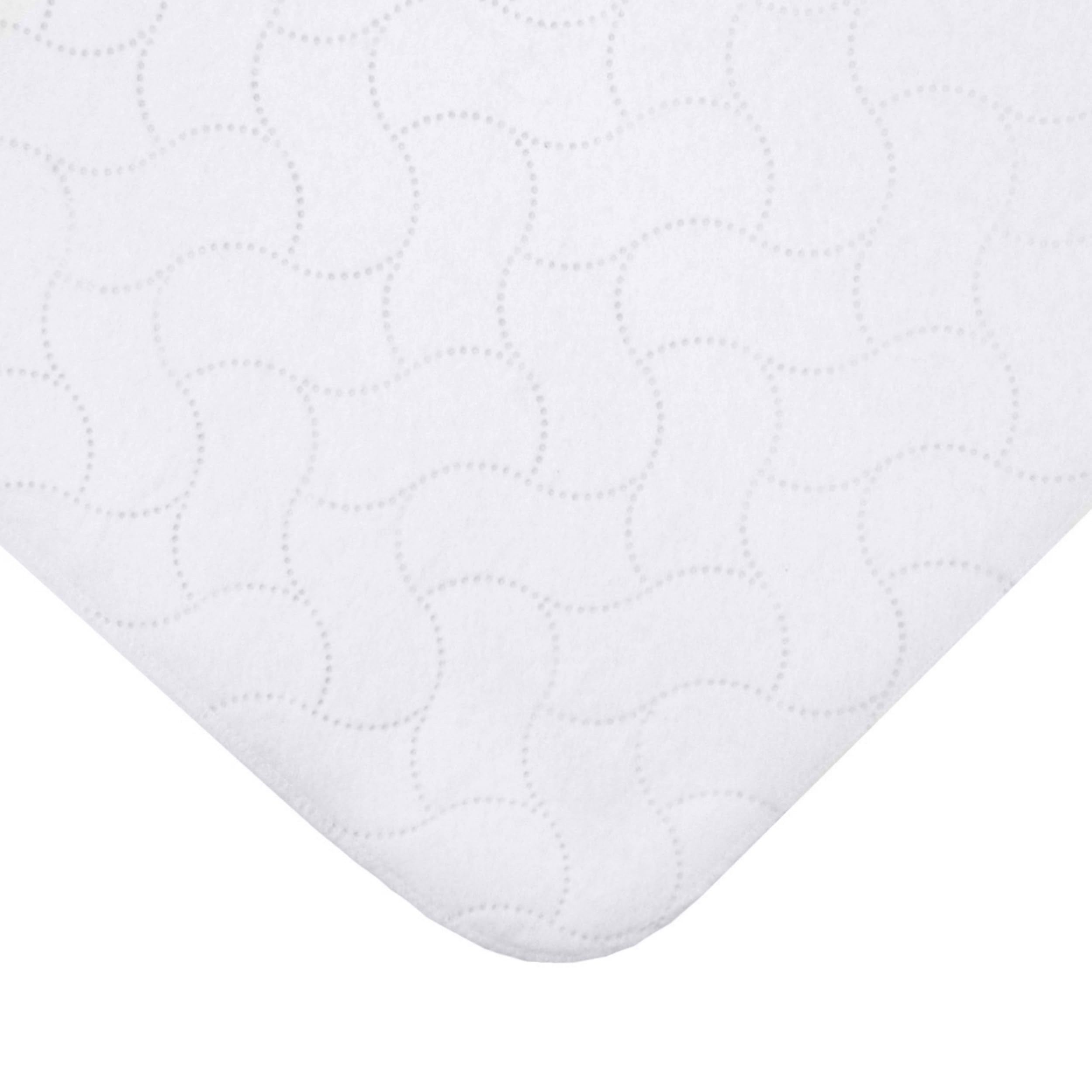 TL Care Waterproof Quilt-Like Flat Reusable Portable/Mini-Crib Size Protective Mattress Pad Cover for Babies, Adults & Pets, White, 24" x 38"