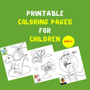 printable coloring pages for children - butterfly, dinosaur, dragon, fairy, ninja, and unicorn - perfect for young kids and school students