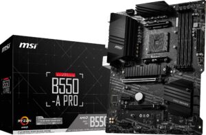 msi b550-a pro proseries gaming pc motherboard - am4, ddr4, pcie 4.0, sata 6gb/s, m.2, usb 3.2 gen 2, hdmi/dp, atx, amd computer motherboards (renewed)