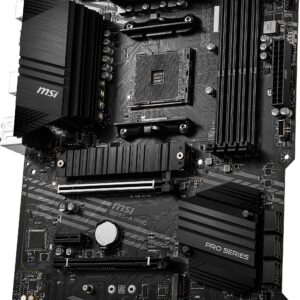 MSI B550-A PRO ProSeries Gaming PC Motherboard - AM4, DDR4, PCIe 4.0, SATA 6Gb/s, M.2, USB 3.2 Gen 2, HDMI/DP, ATX, AMD Computer Motherboards (Renewed)