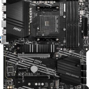 MSI B550-A PRO ProSeries Gaming PC Motherboard - AM4, DDR4, PCIe 4.0, SATA 6Gb/s, M.2, USB 3.2 Gen 2, HDMI/DP, ATX, AMD Computer Motherboards (Renewed)