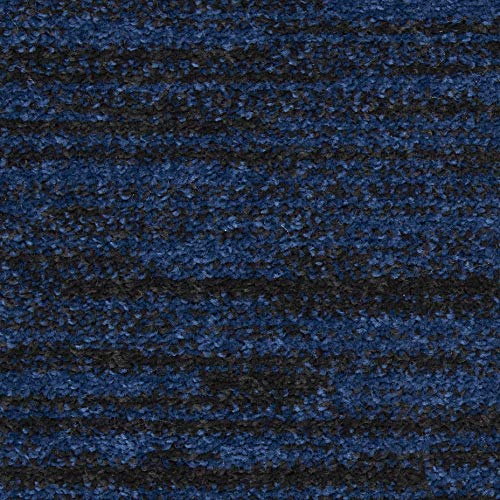 Nourison Essentials Indoor/Outdoor Midnight Blue 7' x 10' Area Rug, Easy Cleaning, Non Shedding, Bed Room, Living Room, Dining Room, Backyard, Deck, Patio (7x10)