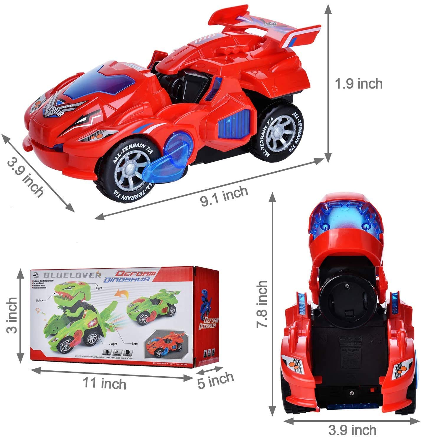 Dinosaur Toys for 3 Year Old Boys,Transformers Toys for 5 Year Old Boy ,Set Car Toys for 4 Year Old Boys Christmas Birthday Gifts for Kids 3,4,5,6 Year Old Boys Girls