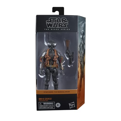 STAR WARS The Black Series Q9-0 (Zero) Toy 6-Inch-Scale The Mandalorian Collectible Figure with Accessories, Toys for Kids Ages 4 and Up,F1868