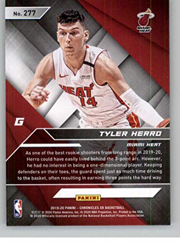 2019-20 Panini Chronicles XR #277 Tyler Herro Miami Heat RC Rookie NBA Basketball Trading Card