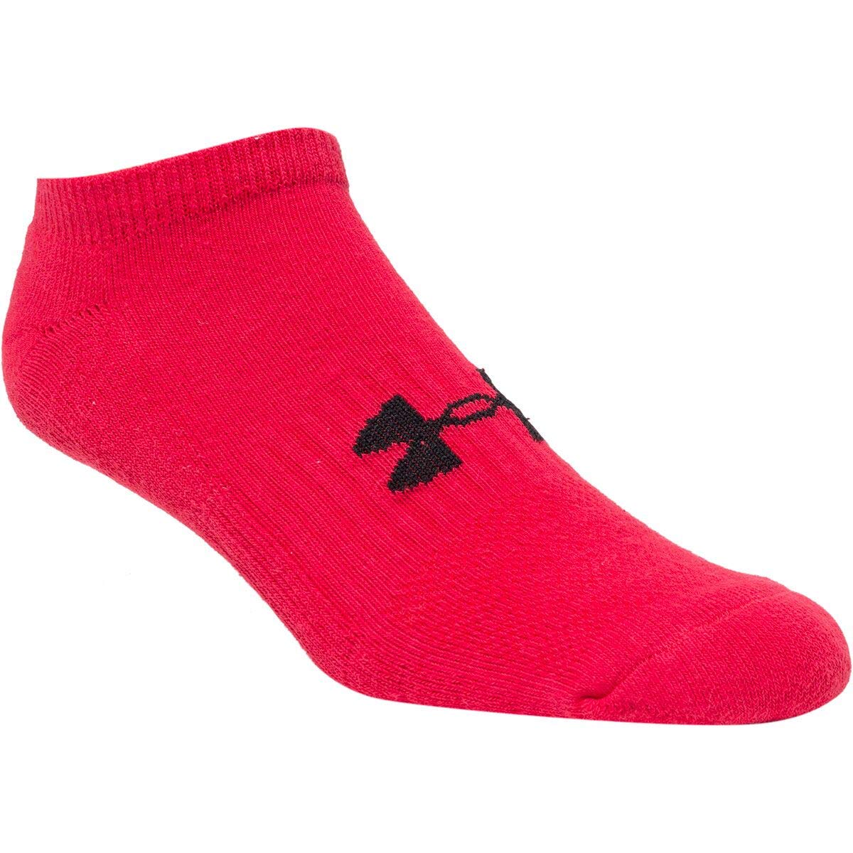 UA Training Cotton Socks - Red - Large (Shoe Size 8 -12)