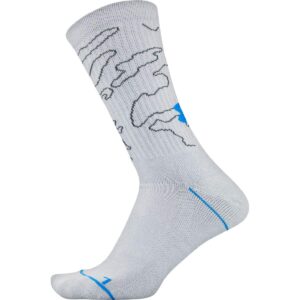 Under Armour Phenom Graphic Crew Sock - Men's Electric Blue/Asst, 9.0-11.0