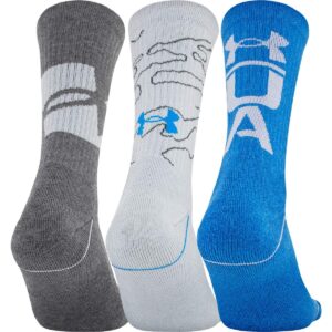 Under Armour Phenom Graphic Crew Sock - Men's Electric Blue/Asst, 9.0-11.0