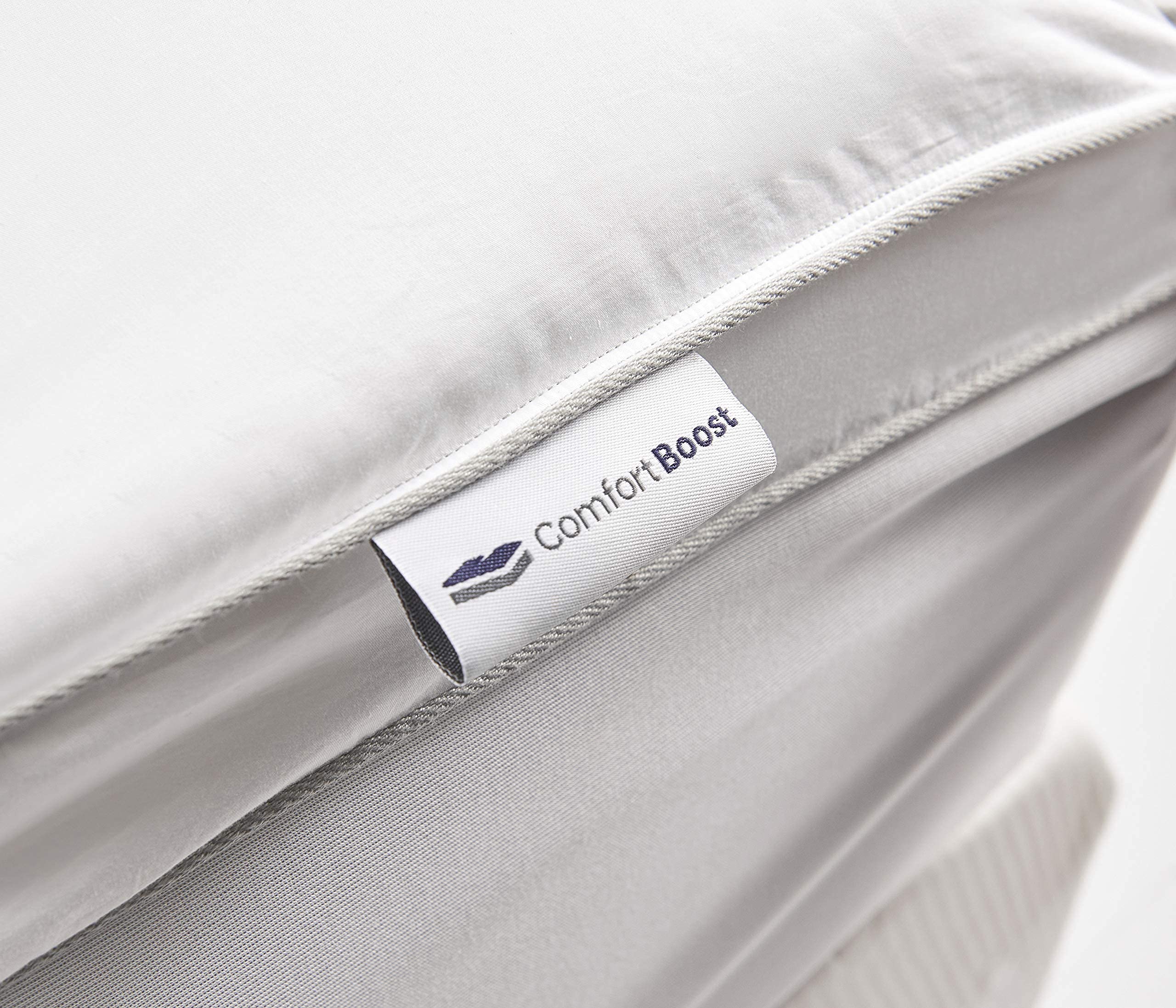 COMFORT BOOST™ Extra Thick, Cooling Mattress Topper — Pillowtop, Down Alternative Mattress Pad with Deep Pockets (8-21" Depth) Fits All Mattress Sizes, Helps Ease Back Pain & Protects Mattress — King