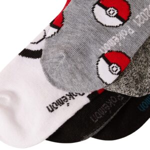 Pokemon Boys 5 Pack No Show Socks