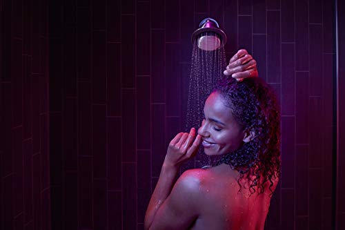 KOHLER 28238-NKE-BN Moxie Bluetooth Showerhead, Waterproof Shower Speaker, 2.5 GPM, Vibrant Brushed Nickel