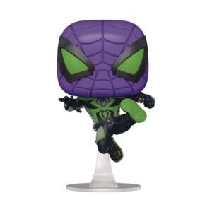 funko pop! games: marvel’s spider-man: miles morales - miles purple rain suit