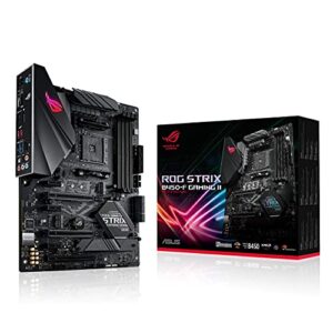 asus rog strix b450-f gaming ii amd am4 (ryzen 5000, 3rd gen ryzen atx gaming motherboard (8+4 power stages, hdmi 2.0b/dp,2 x pcie 3.0 x16, usb 3.2 gen 2 type-c, bios flashback, 256mb bios flash rom