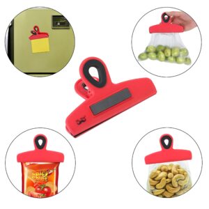 Mr. Pen- Chip Bag Clips, Magnetic Clips, 4 Pack, 5 Inches Wide, Heavy Duty, Bag Clips, Bag Clips for Food, Magnet Clips, Chip Clips, Bag Clips, Food Clips, Magnetic Bag Clips, Clips for Fridge