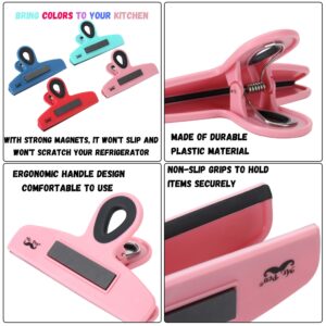 Mr. Pen- Chip Bag Clips, Magnetic Clips, 4 Pack, 5 Inches Wide, Heavy Duty, Bag Clips, Bag Clips for Food, Magnet Clips, Chip Clips, Bag Clips, Food Clips, Magnetic Bag Clips, Clips for Fridge