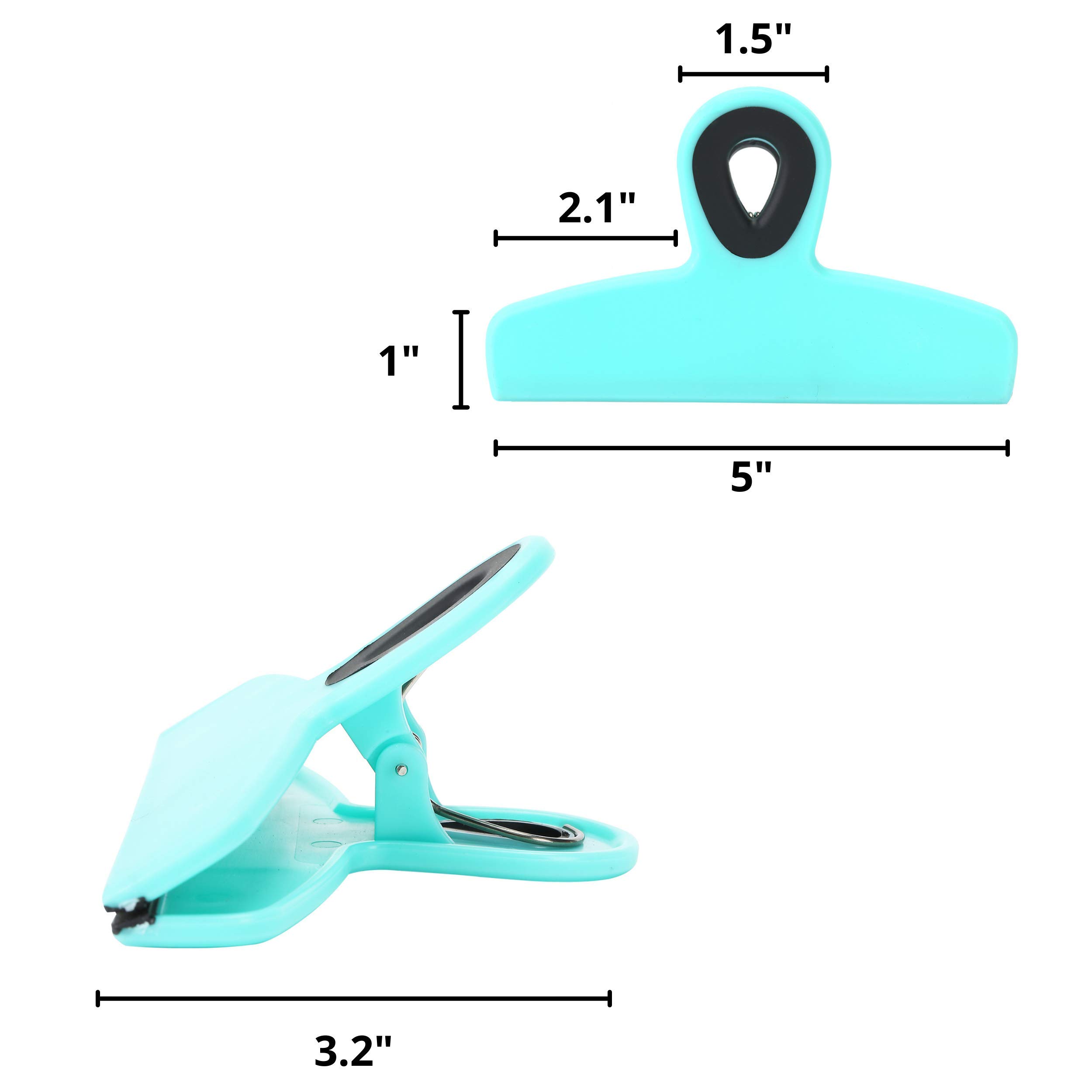 Mr. Pen- Chip Bag Clips, Magnetic Clips, 4 Pack, 5 Inches Wide, Heavy Duty, Bag Clips, Bag Clips for Food, Magnet Clips, Chip Clips, Bag Clips, Food Clips, Magnetic Bag Clips, Clips for Fridge