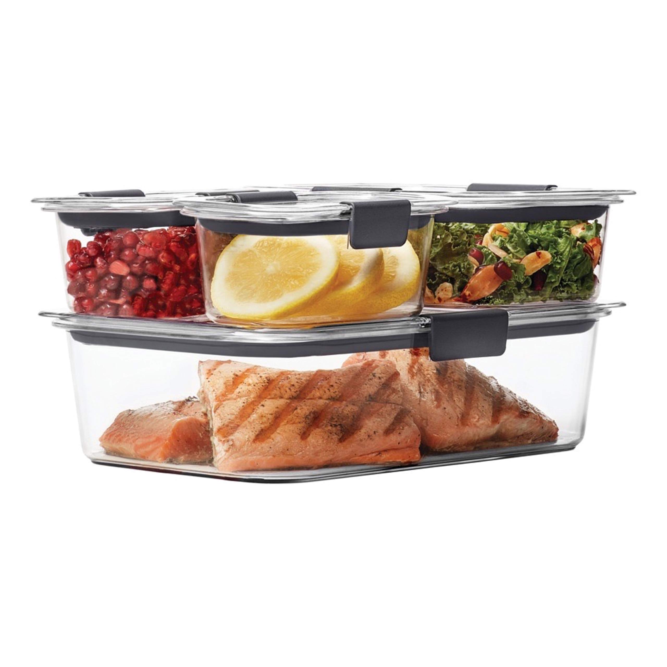 Rubbermaid Brilliance Leak-Proof Food Storage Containers with Airtight Lids