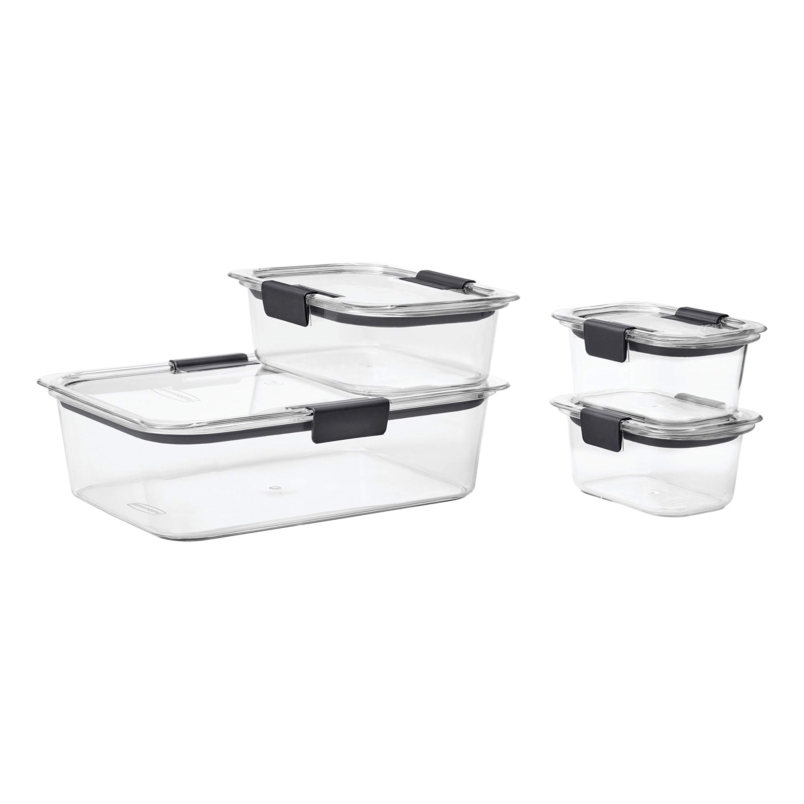 Rubbermaid Brilliance Leak-Proof Food Storage Containers with Airtight Lids