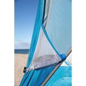 Coleman Portable 7x7ft Backpack Sun Shelter, Lightweight Adjustable Sun Shade with Easy Setup Pre-Attached Poles, Ideal for Beach, Park & Sidelines