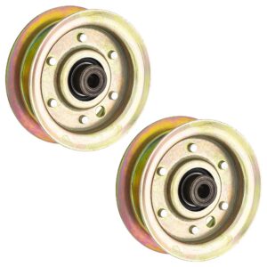 8ten flat idler pulley for husqvarna lth1742 yth130 yth1542 yth1842 yth1848 yth2042 532165888 532173437 2 pack