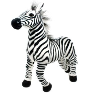 viahart zebenjo the zebra - 16 inch stuffed animal plush - by tiger tale toys