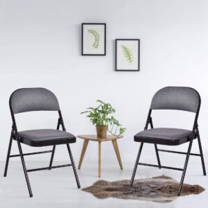 reuniong charles folding chair, 4 pcs, black