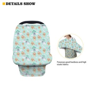 Belidome Cow Print Stretchy Car Seat Covers for Boys Girls Baby Car Seat Cover Gift for Women Mom