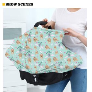 Belidome Cow Print Stretchy Car Seat Covers for Boys Girls Baby Car Seat Cover Gift for Women Mom