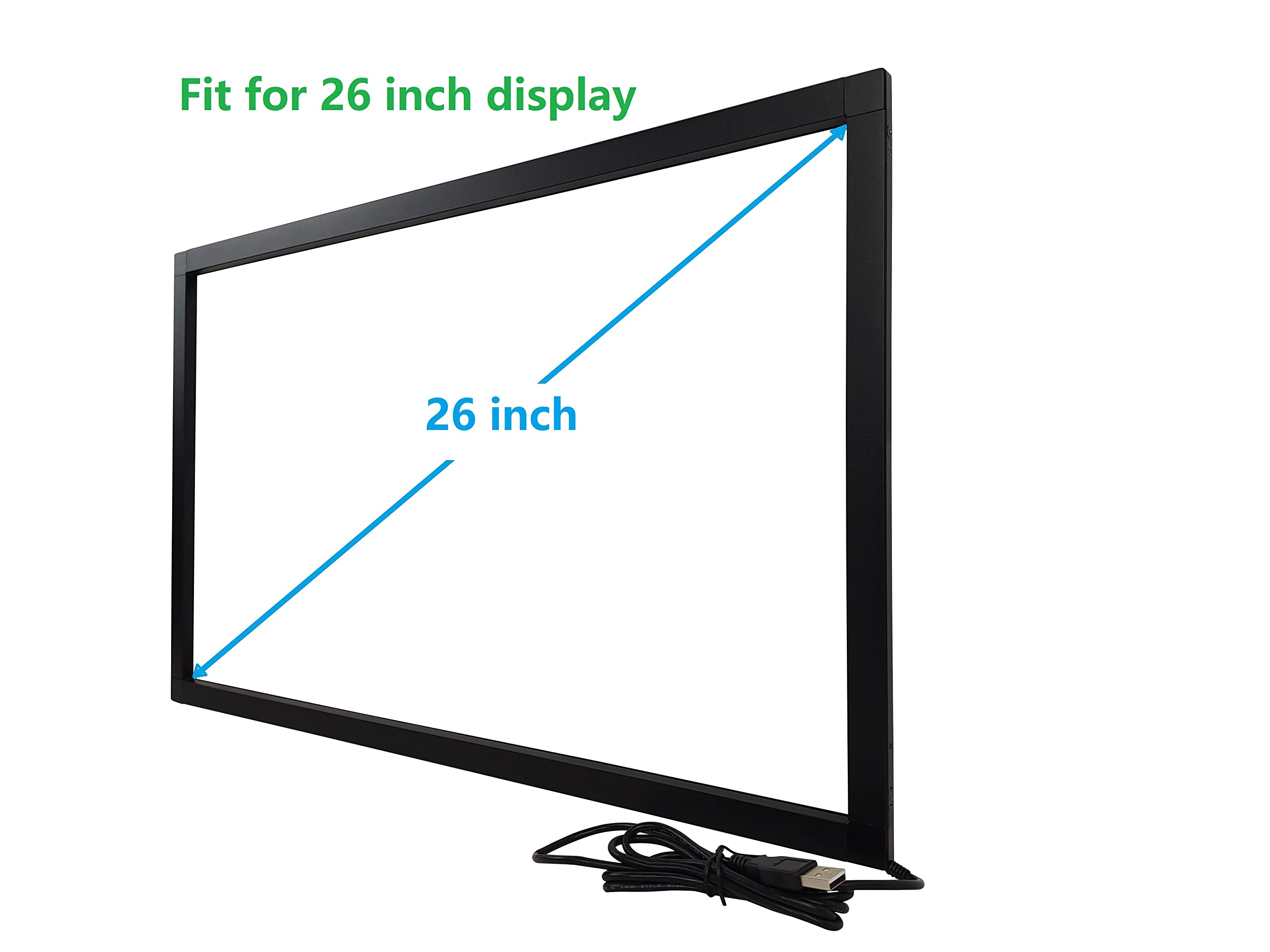 Deyowo 26 Inch Interactive 10 Points Infrared IR Touch Screen Overlay Frame Free Drive