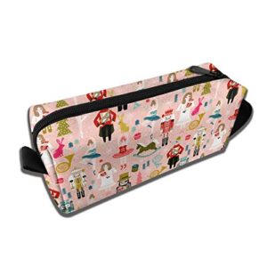 Nutcracker Ballet Makeup Bag Travel Cosmetic Toiletry Organizer Bag For Women