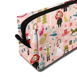 Nutcracker Ballet Makeup Bag Travel Cosmetic Toiletry Organizer Bag For Women