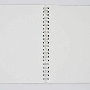 Mujirushi Recycle Paper Double-ring Dot Grid Notebook - A5, 70 sheets, with rubber strip 3set