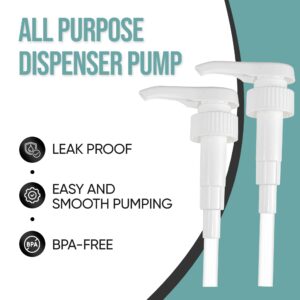 Shampoo Pump Dispenser | Shampoo Bottle Pump | Liter Pumps for Shampoo and Conditioner, lotions, Soaps, Hand sanitizers etc | Fits Most 33.8oz / 1 Liter Bottles with a 1" Neck