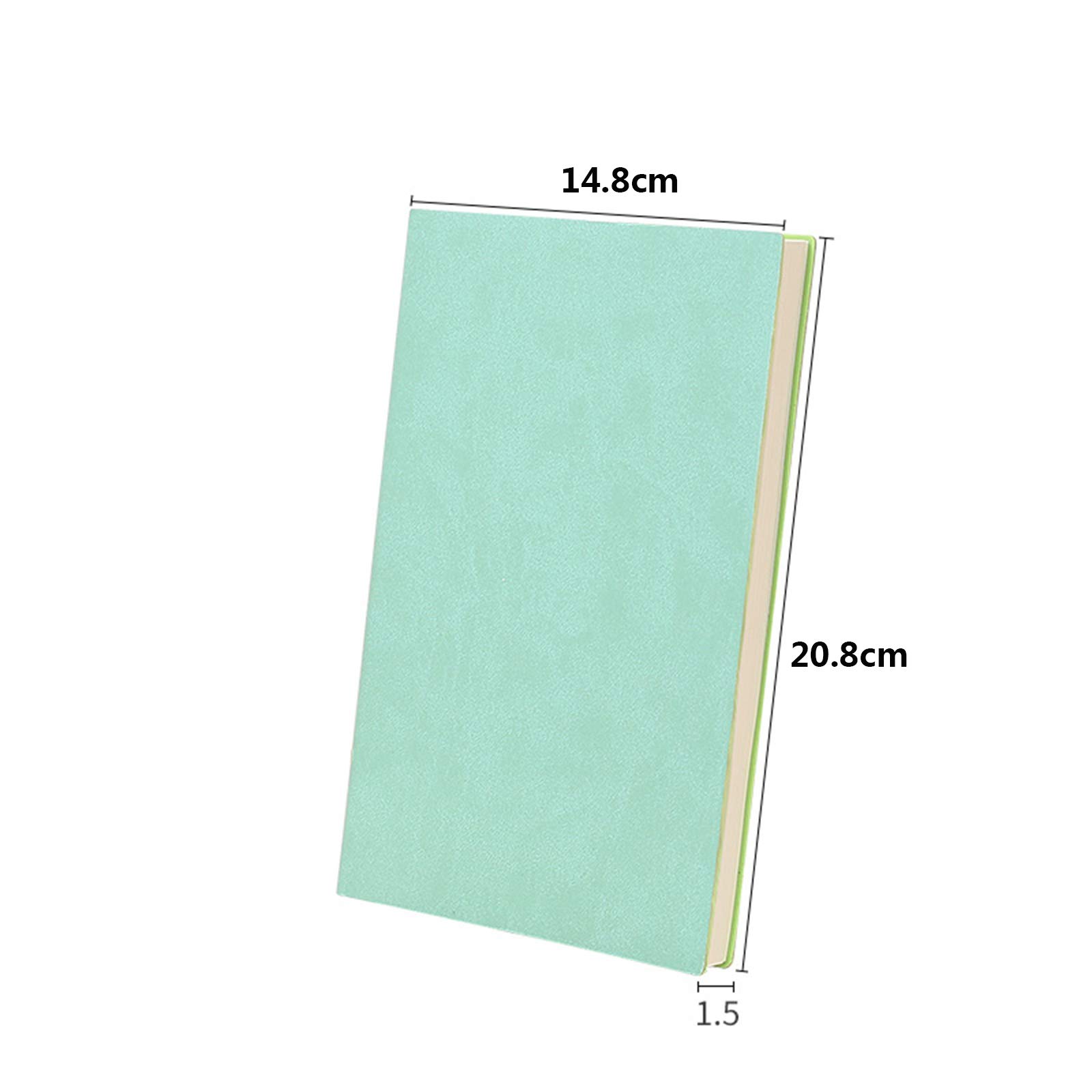 MicroGu A5 College Ruled Notebooks Softcover Classic Lined Journal Notebooks for Work Writing Office Notebooks Faux Leather Colorful 8.1 × 5.6 inches, 2 Pack