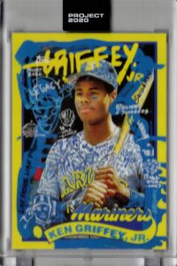 topps project 2020 baseball card #231 1989 ken griffey jr. by gregory siff - only 4,533 made!