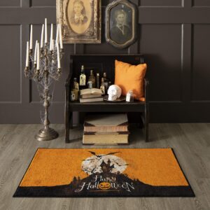 Mohawk Home Halloween Kitchen Mat, Halloween Hill Orange (2' x 3' 4")